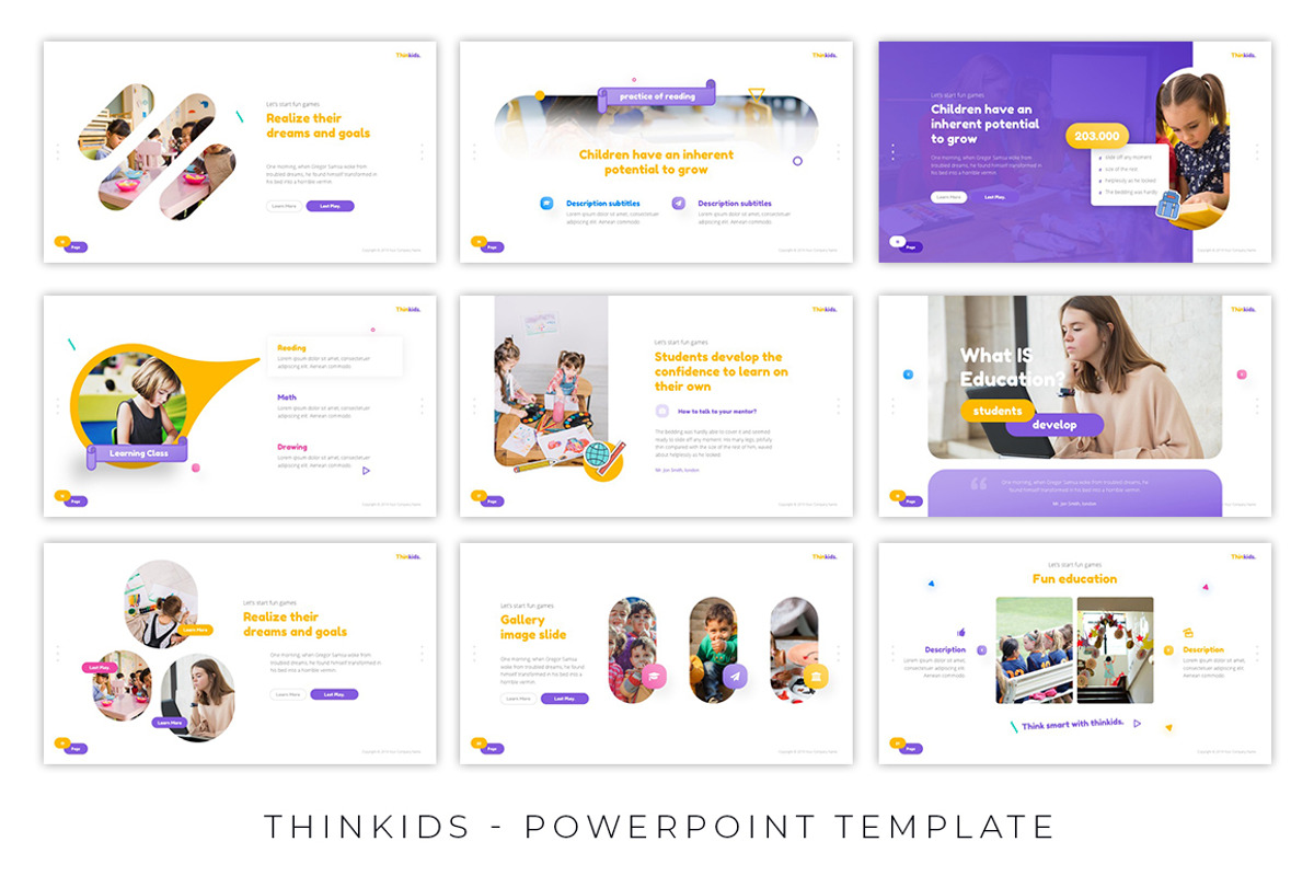 Thinkids Fun Education Presentation Template