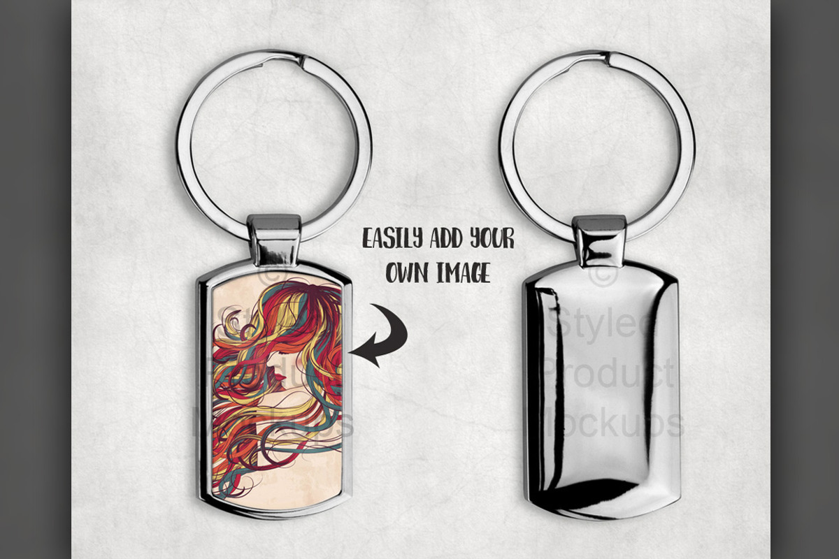 Sublimation Keychain Mockup, a Product Mockup by StyledProductMockups