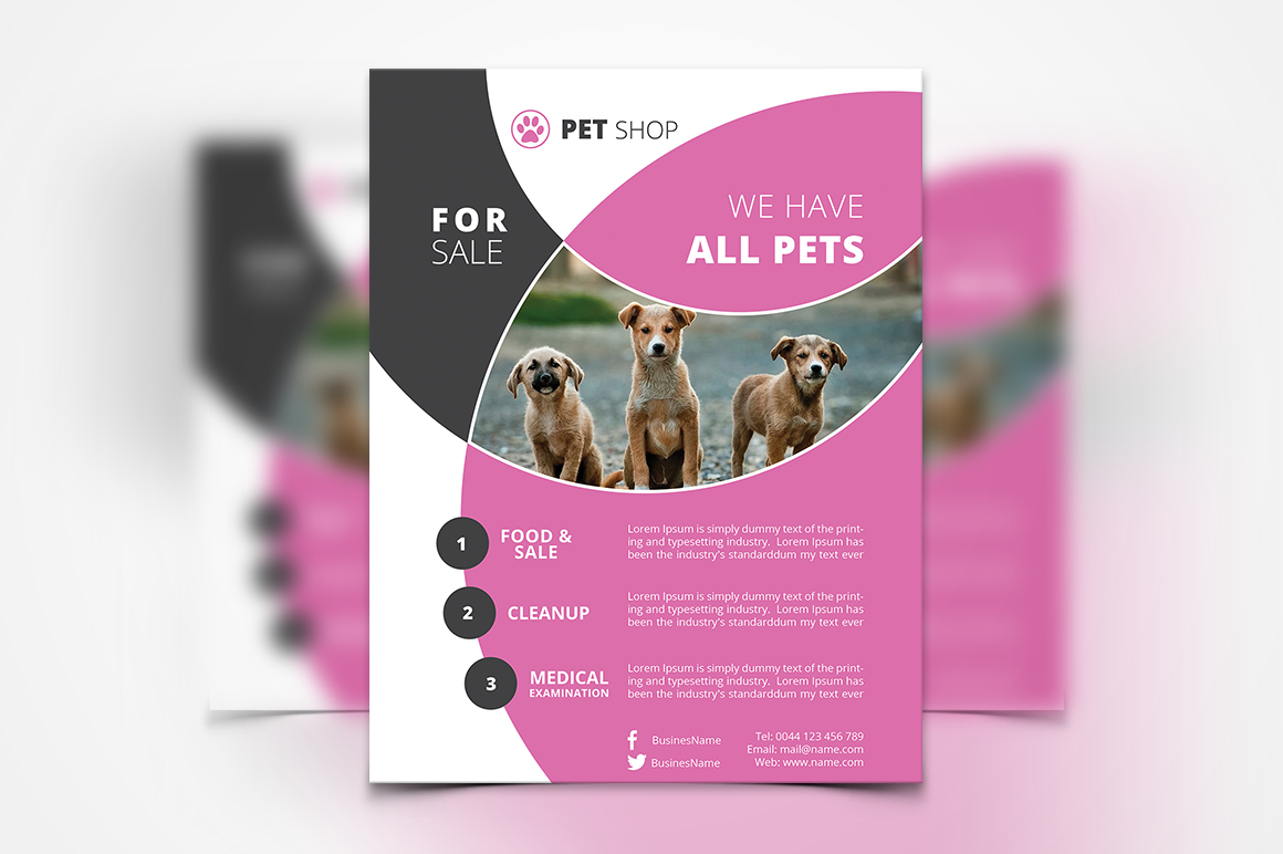 Pet Shop Flyer, a Flyer Template by UNIK Agency