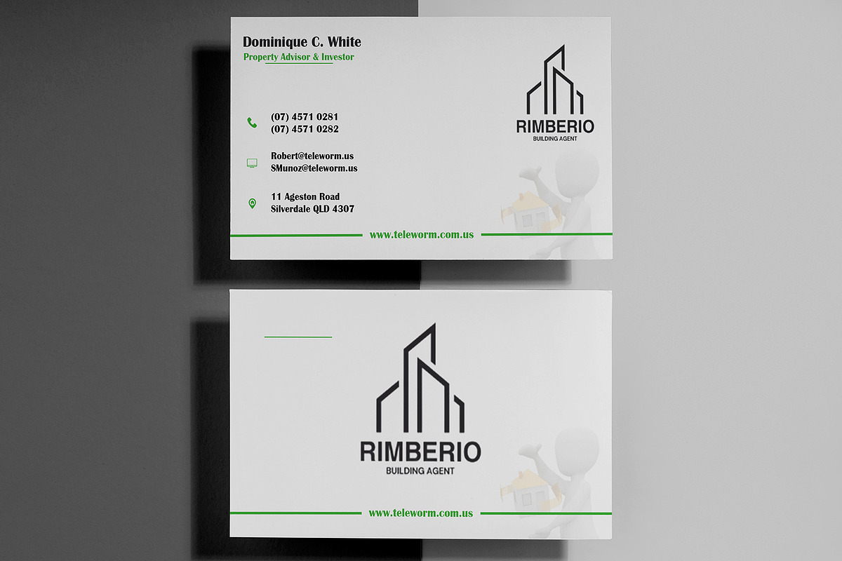Editable Double-Sided Card PSD Template