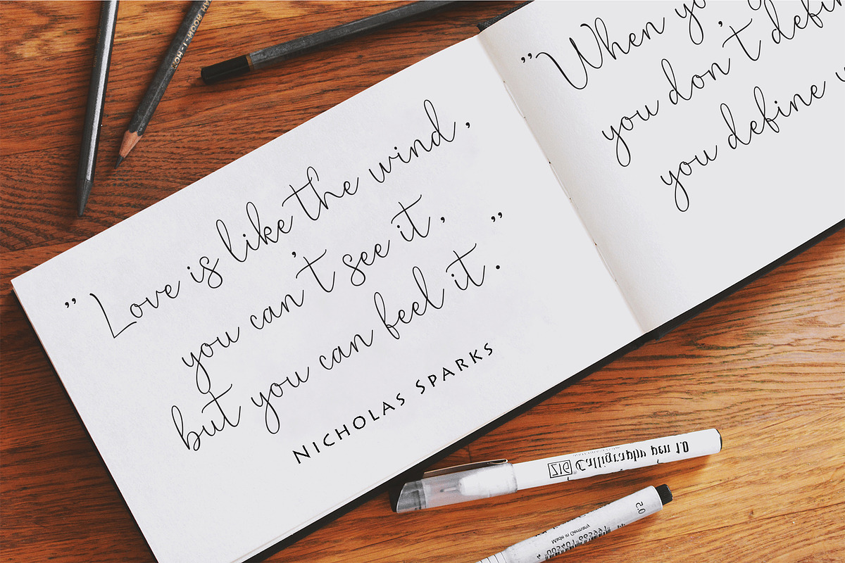 Bella bellia-Handwritten script Font, a Script Font by Sulthan Studio