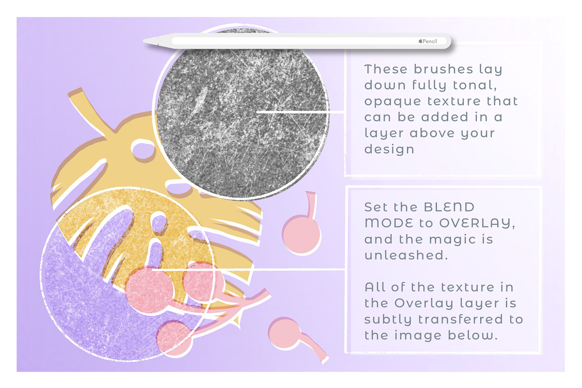 Overlay Brushes for Procreate, a Brush Add-On by UPROOT | Creative Market