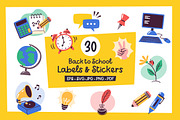 School Labels for Students | Creative Market