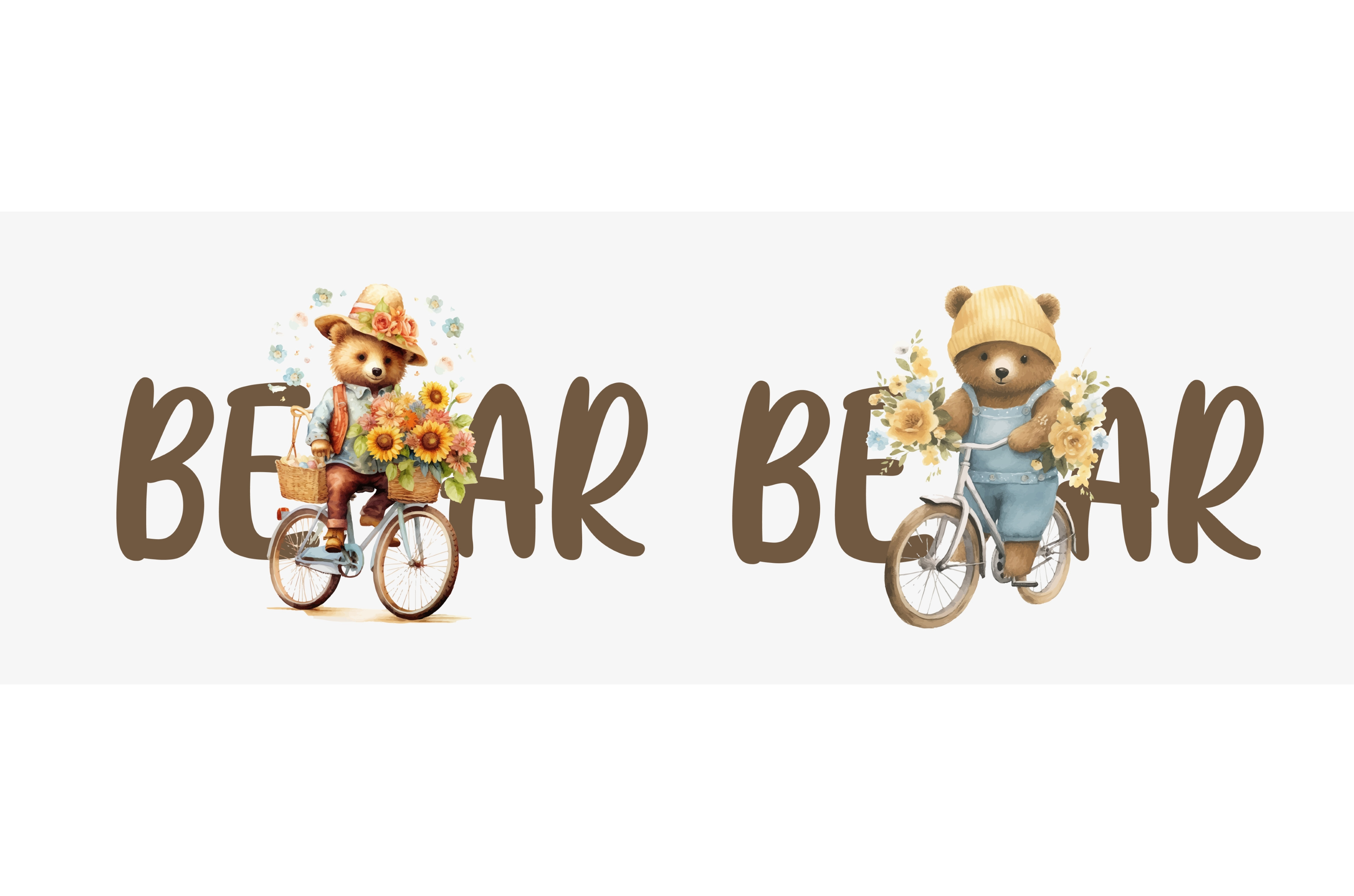 Adorable Illustrated Bears on, an Animal Illustration by ZinetroN