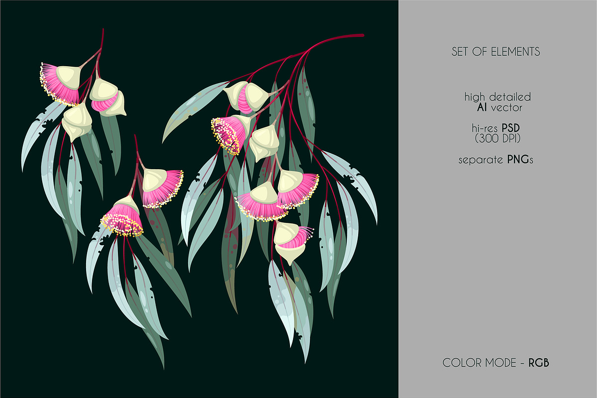 Gumtree Pattern, a Pattern Graphic by GreyLilac