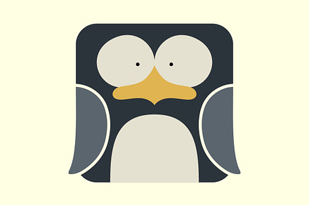 Flat square icon of a cute monkey, an Icon by Andrew Bzh.