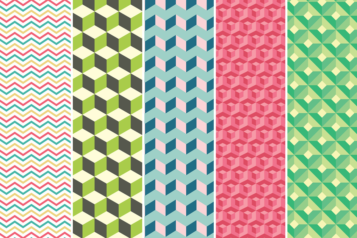 Infinite Vector Geometry Patterns, a Pattern Graphic by The Artifex Forge