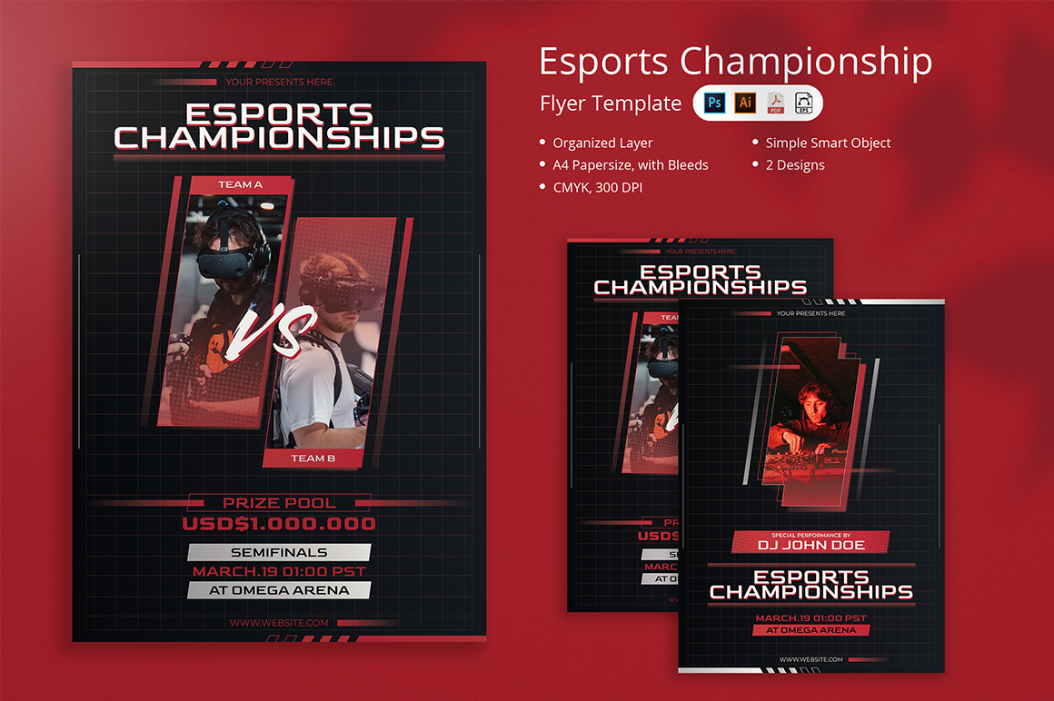 Berani - E sports Championship Flyer | Flyer Templates ~ Creative Market