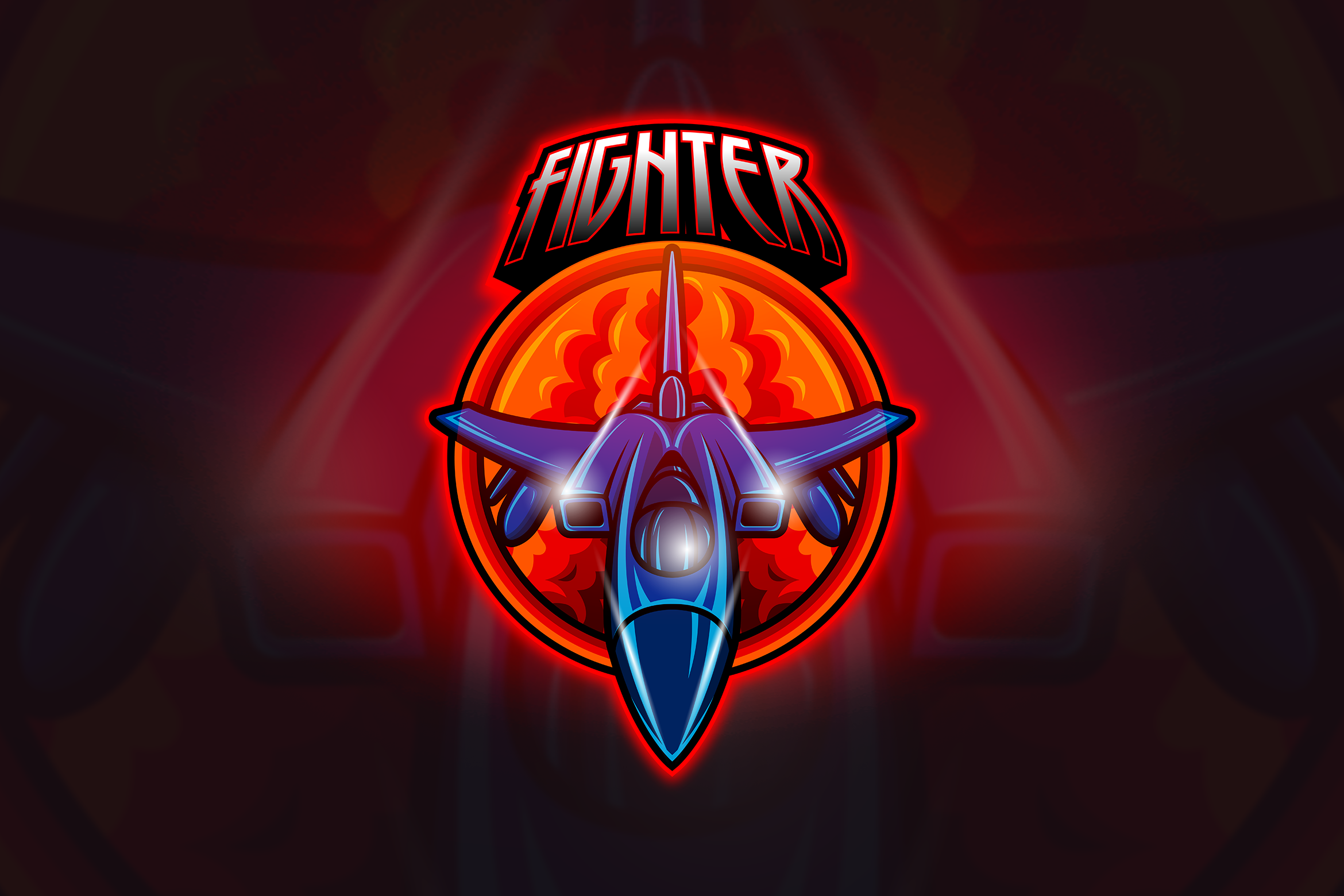Jet Fighter - Mascot & Esport Logo, a Branding & Logo Template by AQR ...