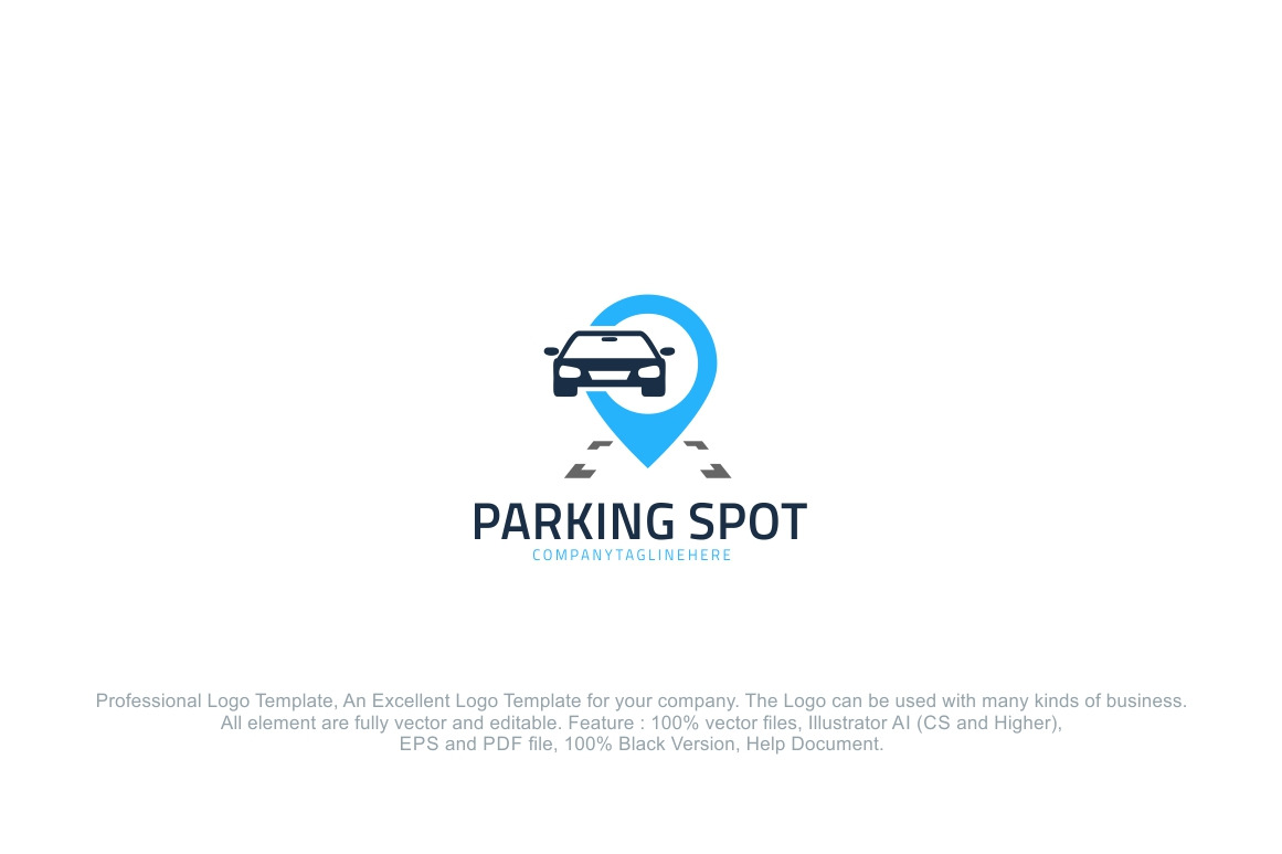 Parking Car Spot, a Branding & Logo Template by PutraCetol Studio
