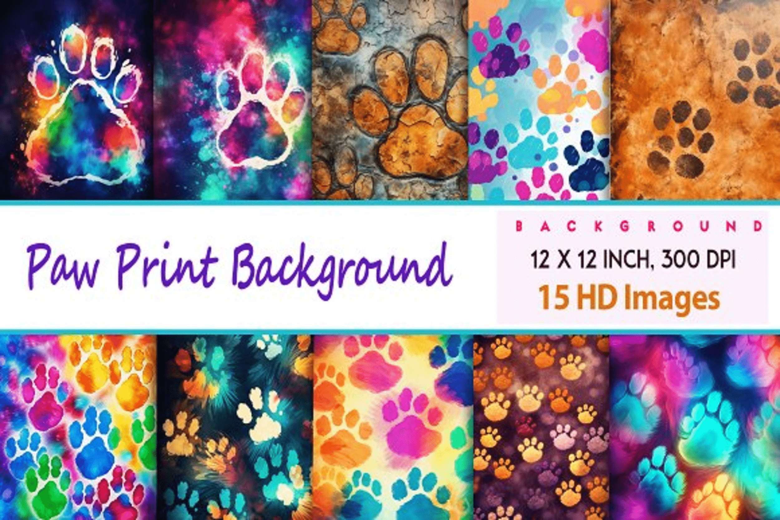 Paw Print Background