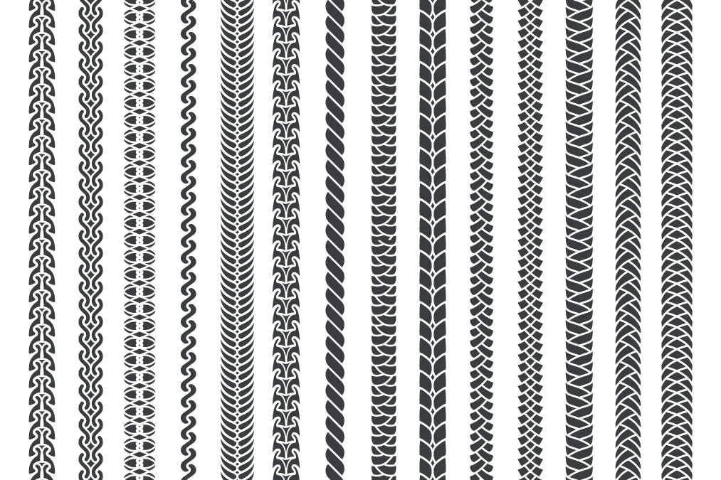 Seamless decoration chain braid, a Pattern Graphic by Meiluns shop