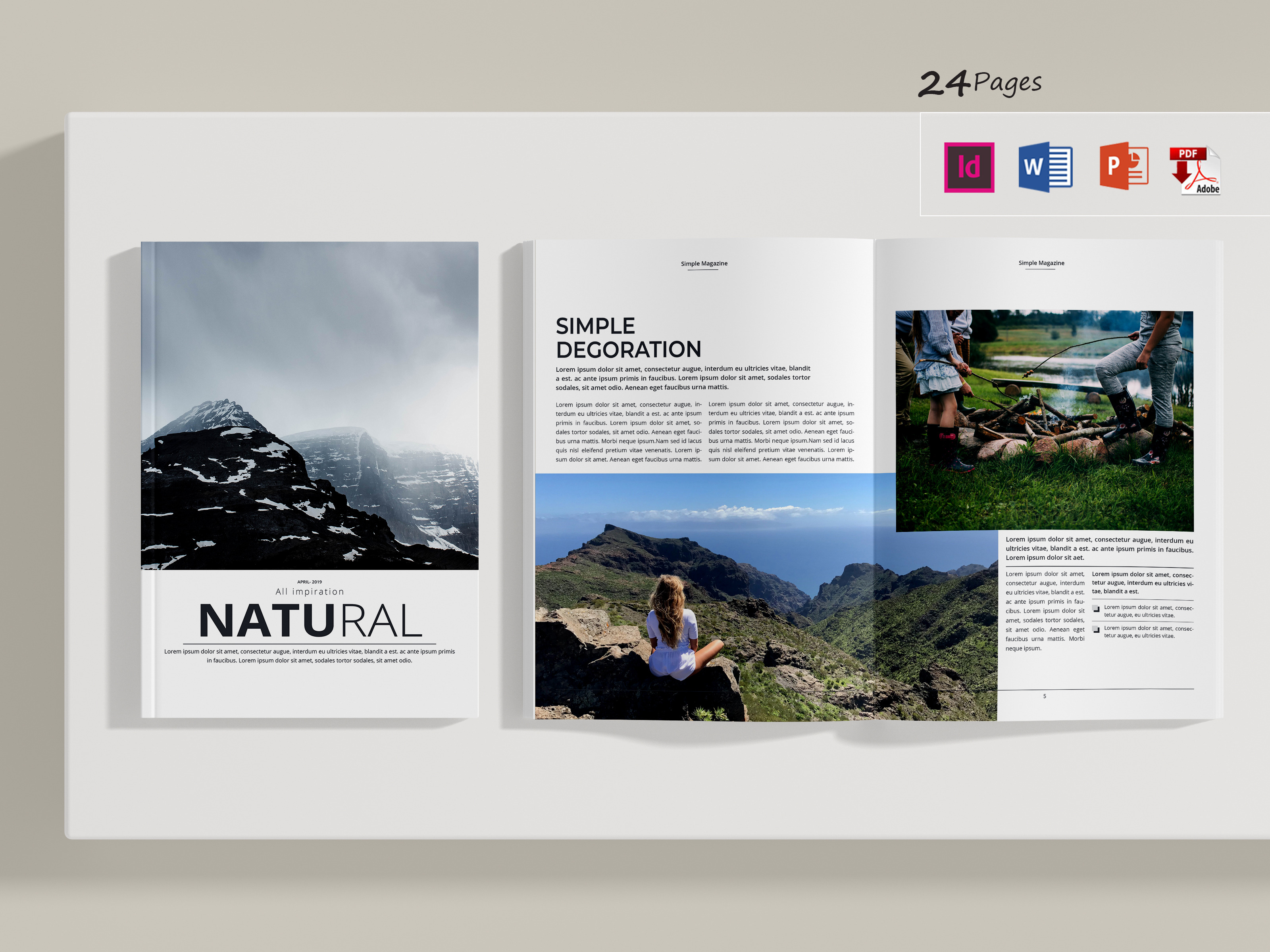 Natural Magazine, a Magazine Template by obidullah_01