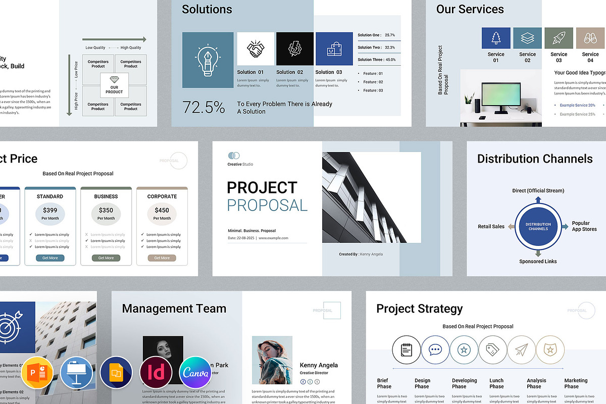Project Proposal Presentation Design, a Presentation Template by ...