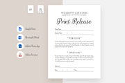 Photo Print Release Forms, a Stationery Template by Amit Debnath