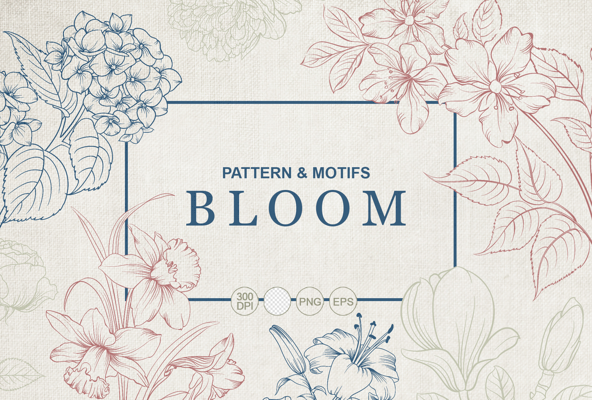 Bloom. Pattern and motifs, a Pattern Graphic by Kotkoa