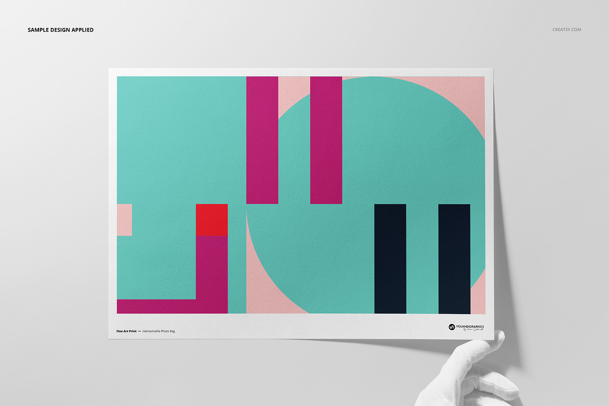 Photo Rag Fine Art Print Mockup, a Print Template by creatsy5