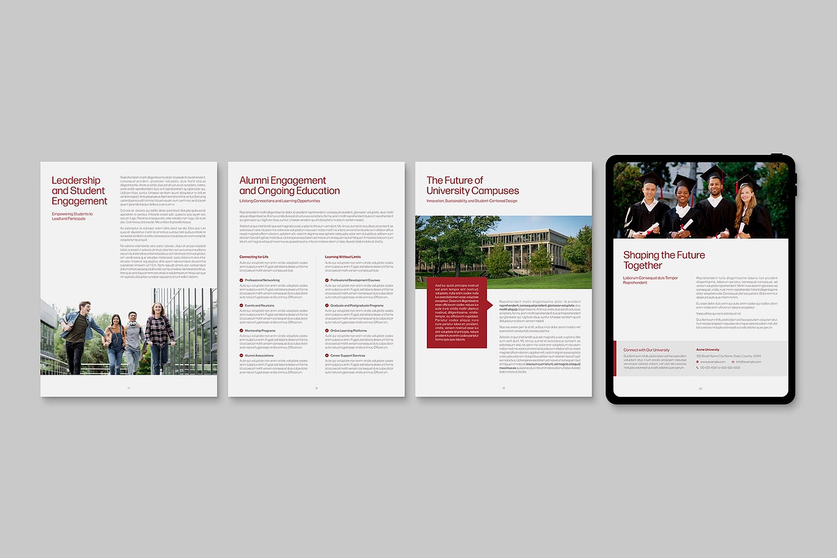 University Digital Brochure Template, a Brochure Template by BrandPacks