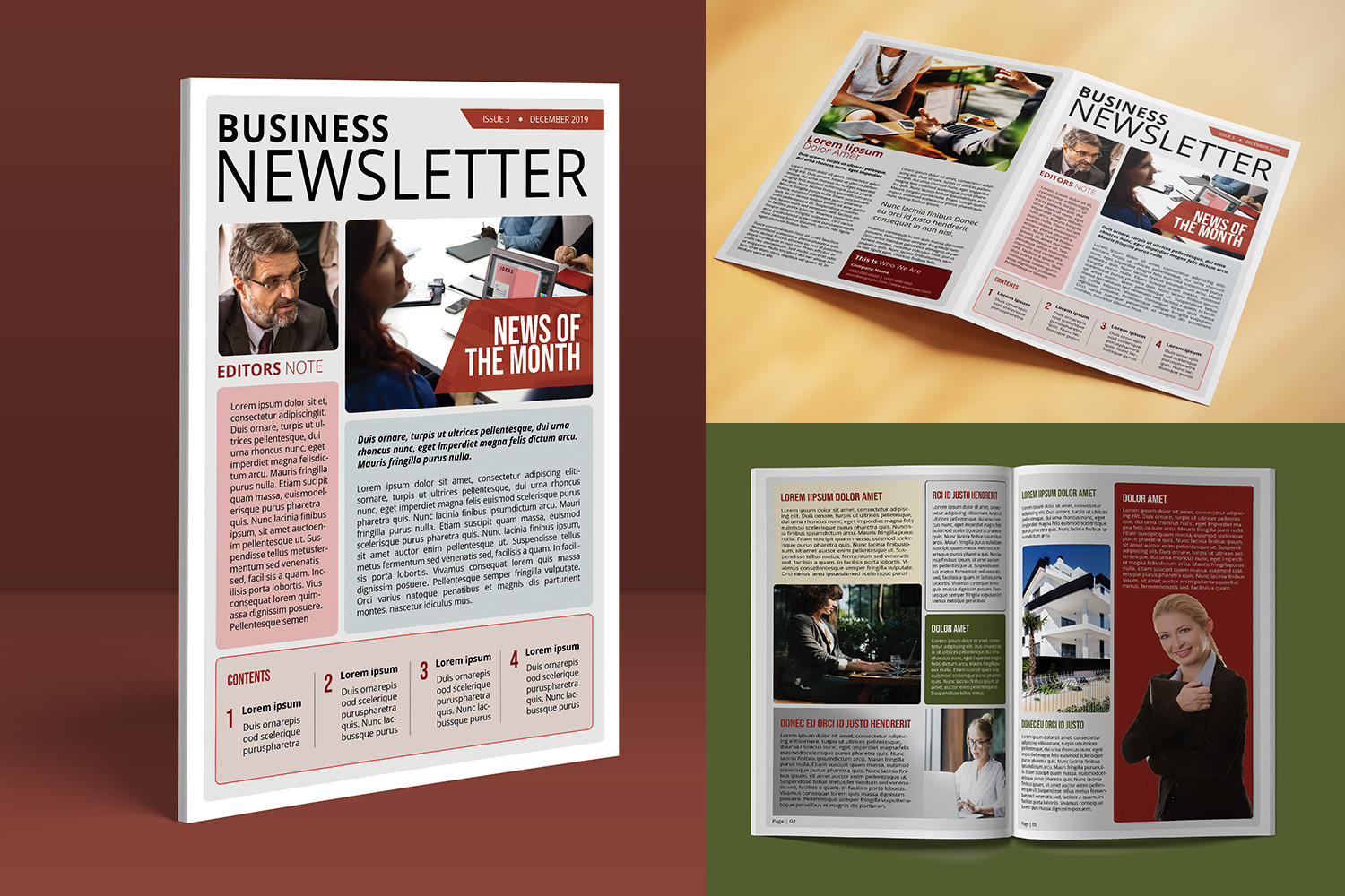 Business Newsletter Template V01, a Brochure Template by retrographix