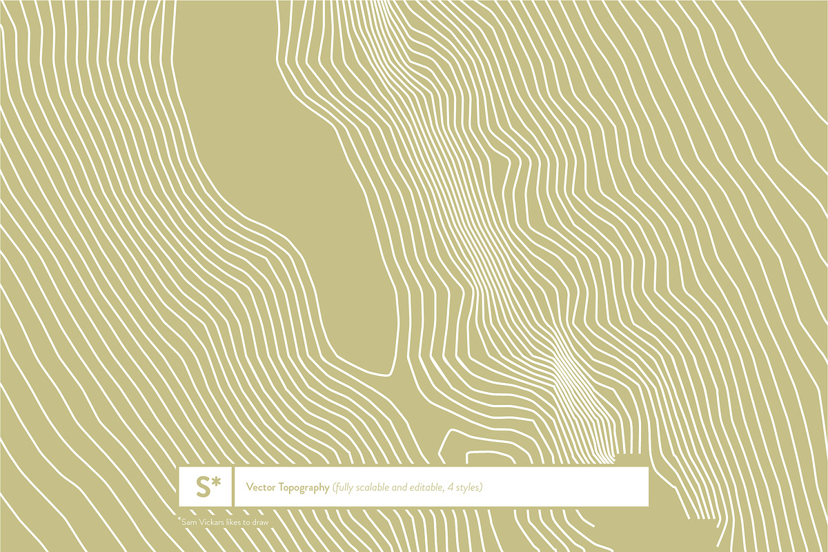 Topographic Map Backgrounds, a Background Graphic by Sam Vickars*
