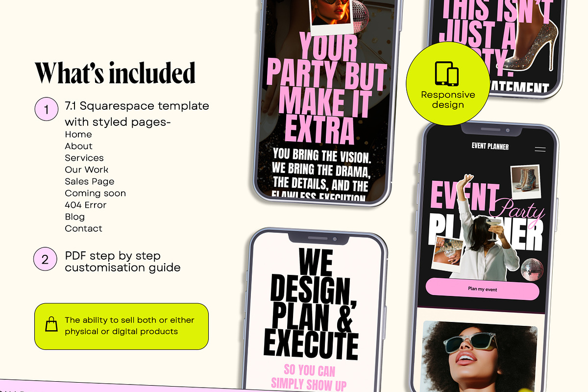 Party Planner Site Template