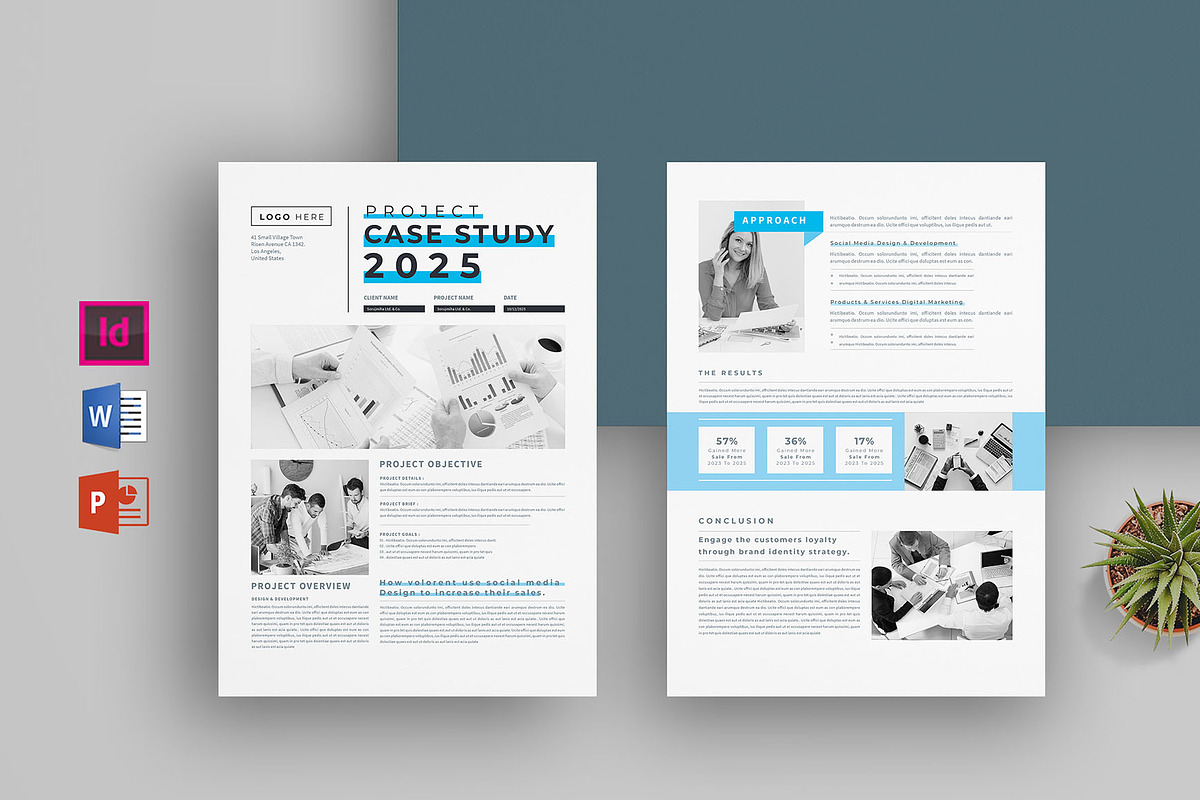 Case Study | Word & Indesign, a Flyer Template by obayes