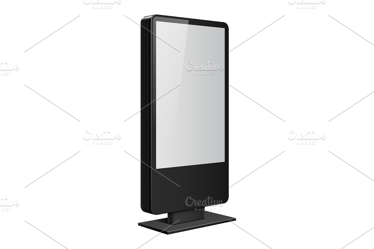 Realistic vector light box. Stand, an Advertising Mockup by Sunny ...