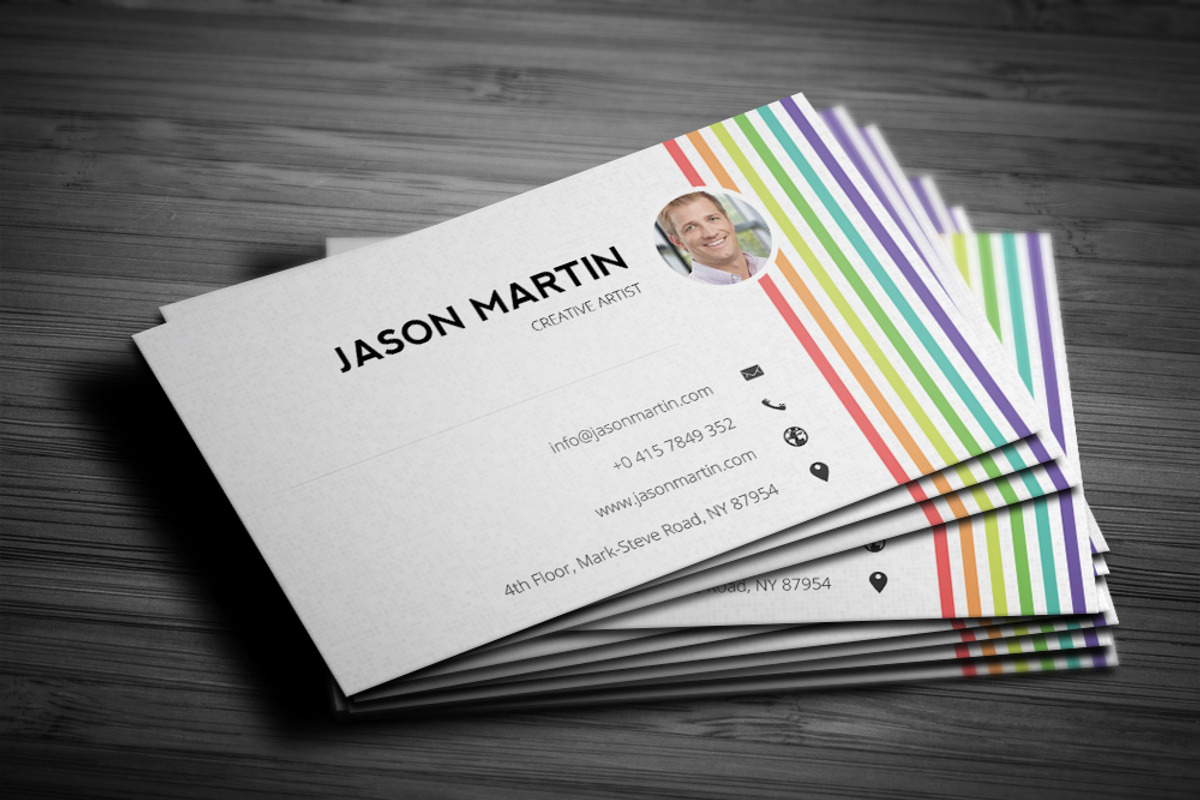 Creative Colorful Business Card, a Business Card Template by bouncy