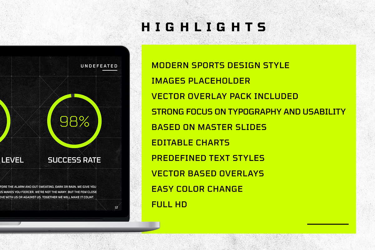 UNDEFEATED - PRO SPORTS KEYNOTE PACK, a Presentation Template by GOAT ...