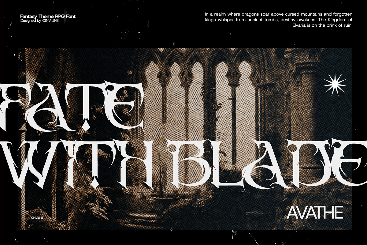 Avathe – Dark Fantasy RPG Font