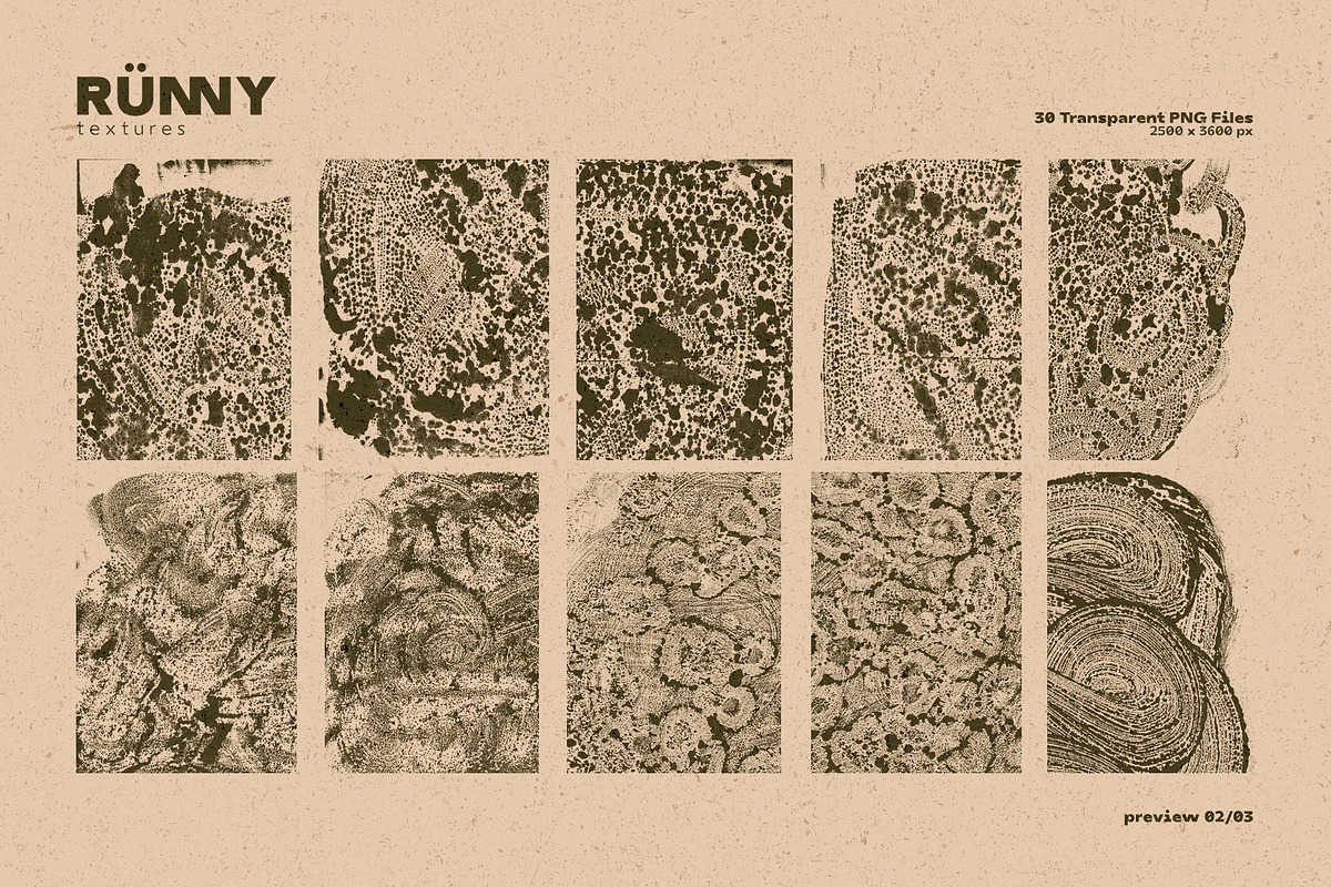 Runny 30 Transparent PNG Textures, a Texture Graphic by nicholasasmita