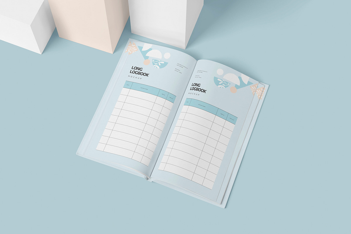 Long Rectangle book Mockups, a Product Mockup by DesignNeutrons