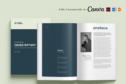 Mini Case Study Template v1 | Brochure Templates ~ Creative Market