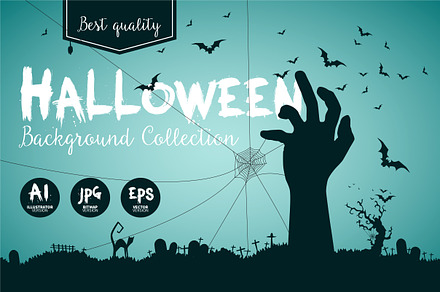 Halloween Poster Collection #2, a Decorative Illustration by matju