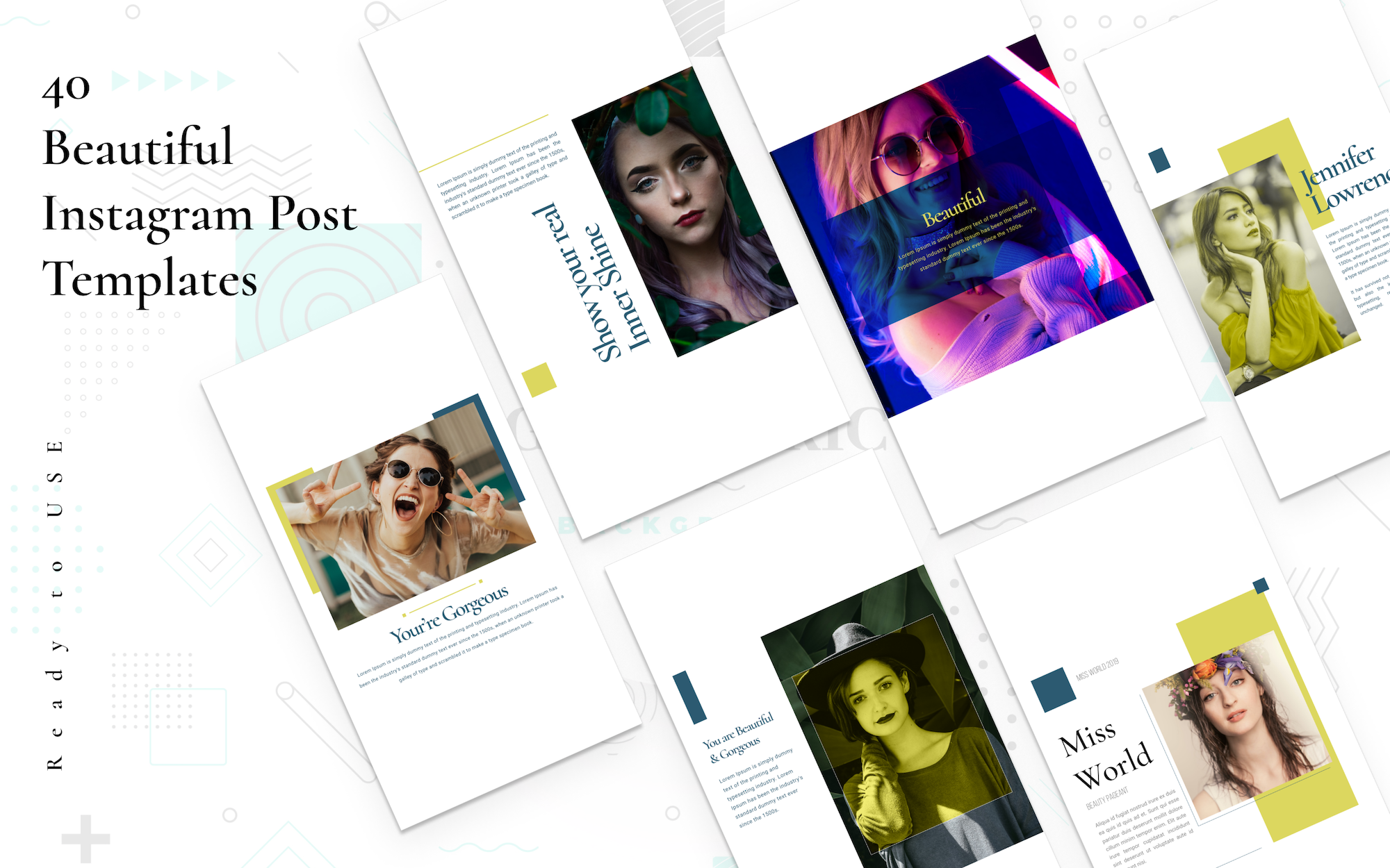 40+ Awesome Instagram Post Templates