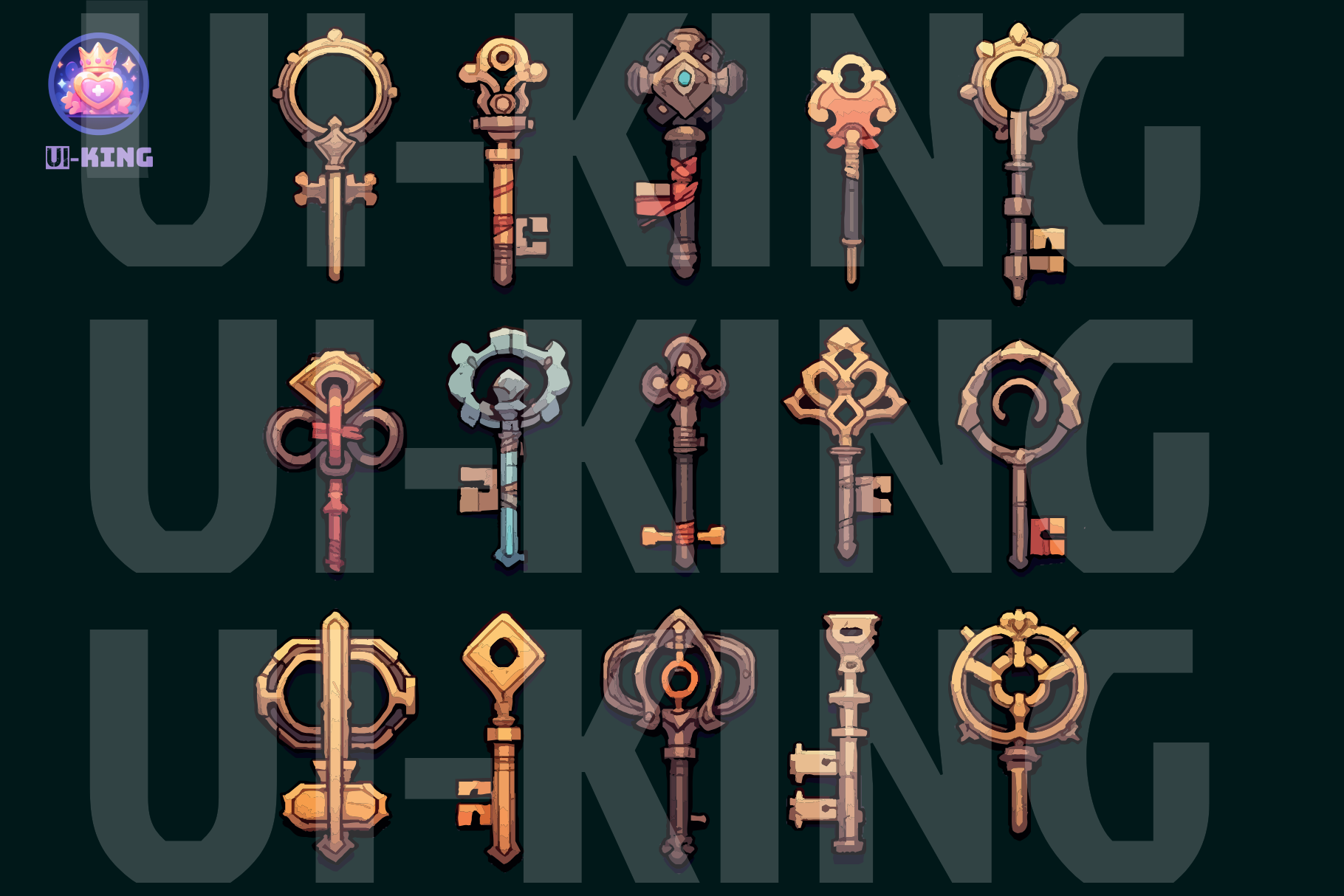 VECTOR KEYS UI, a Person Illustration by UI-KING