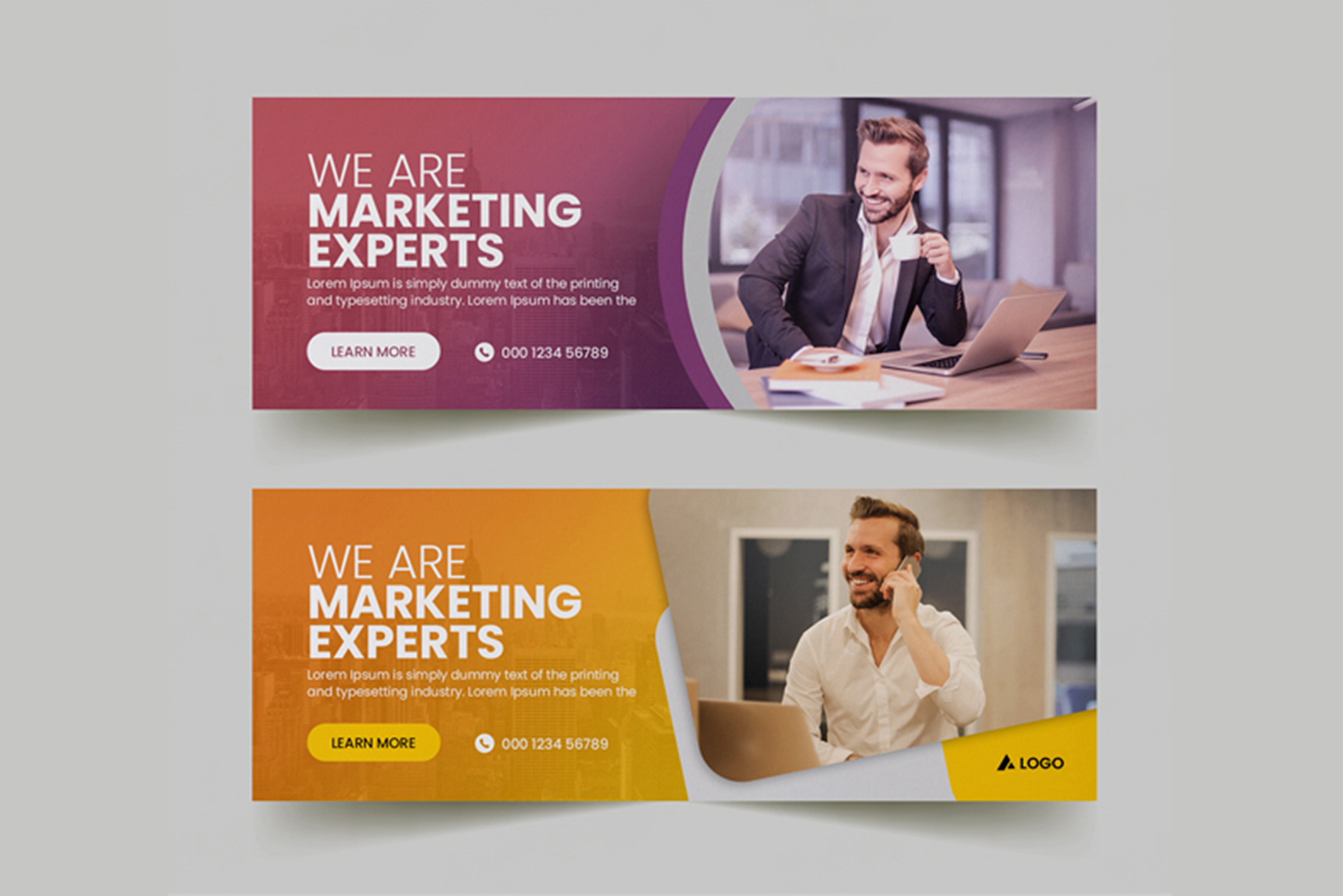 Social Media Banner Template, a Social Media Template by DesignOriel