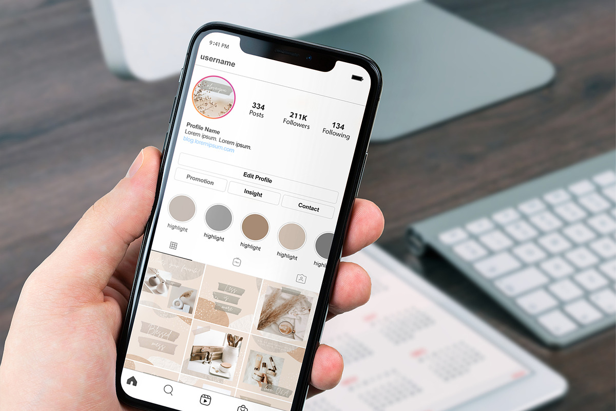 Neutral Instagram Post Template, a Social Media Template by ...