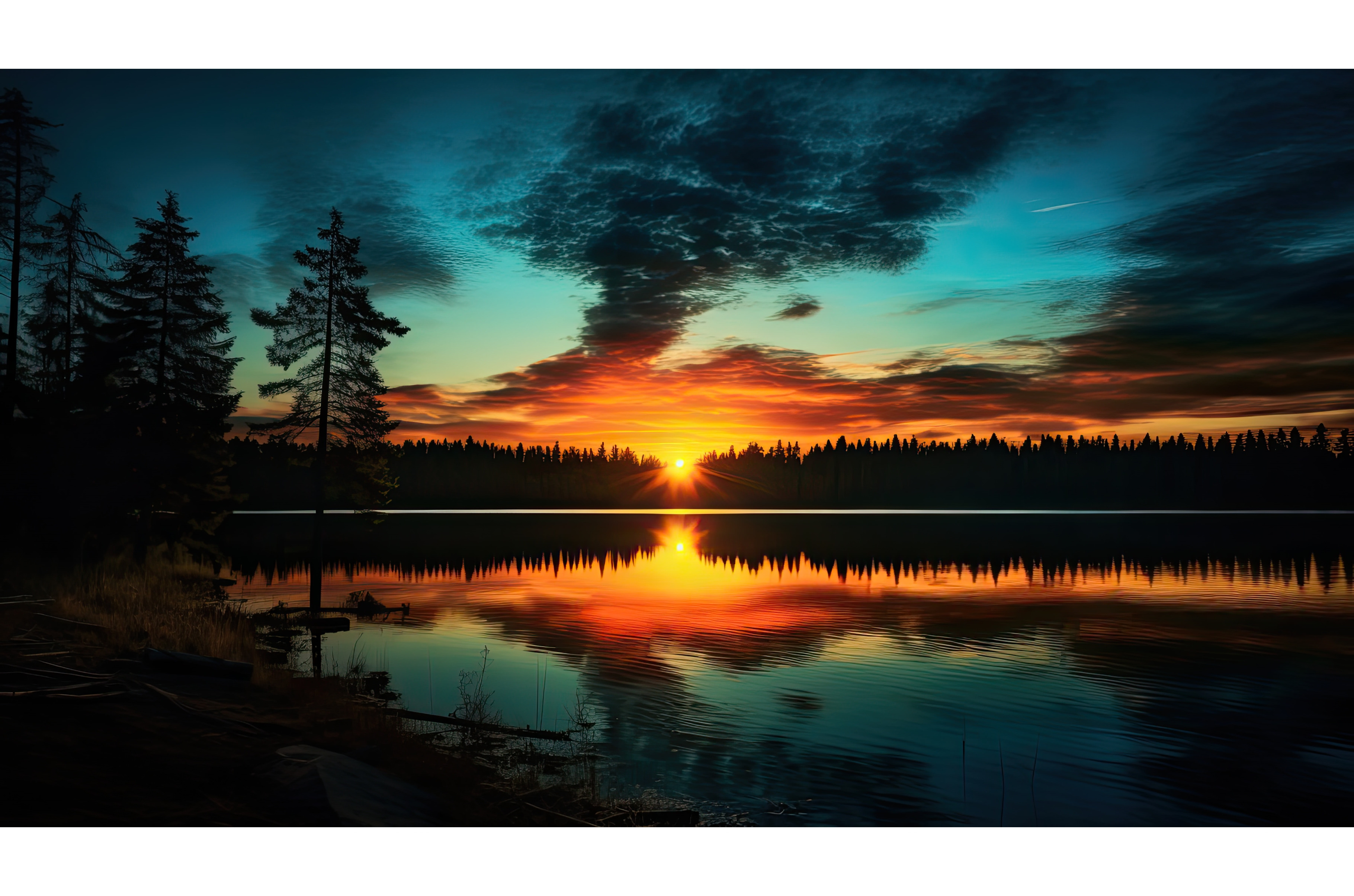 indigo dark teal ai generated, a Background Photo by pikepicture