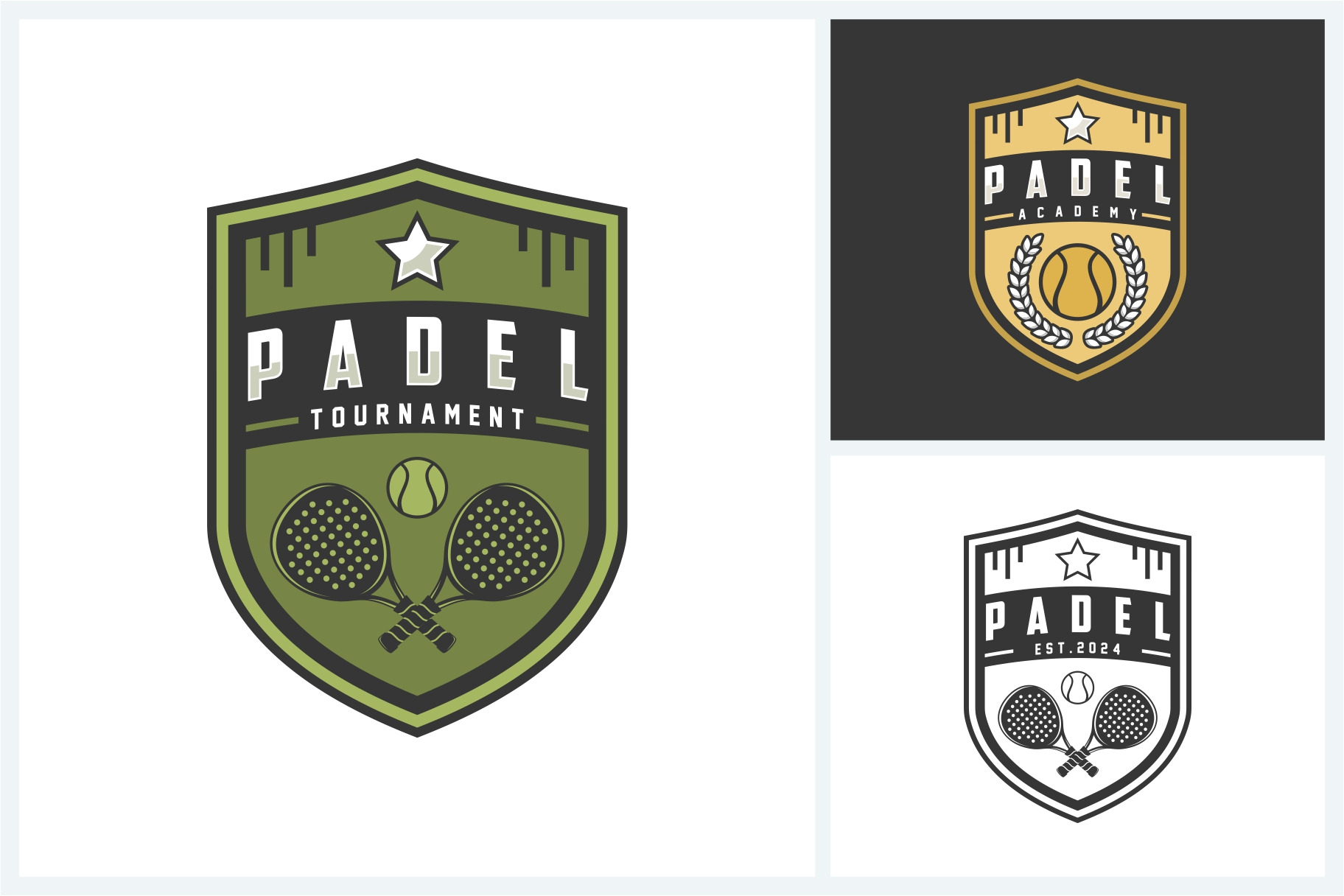 Padel logo sport design template, a Branding & Logo Template by jundio ...