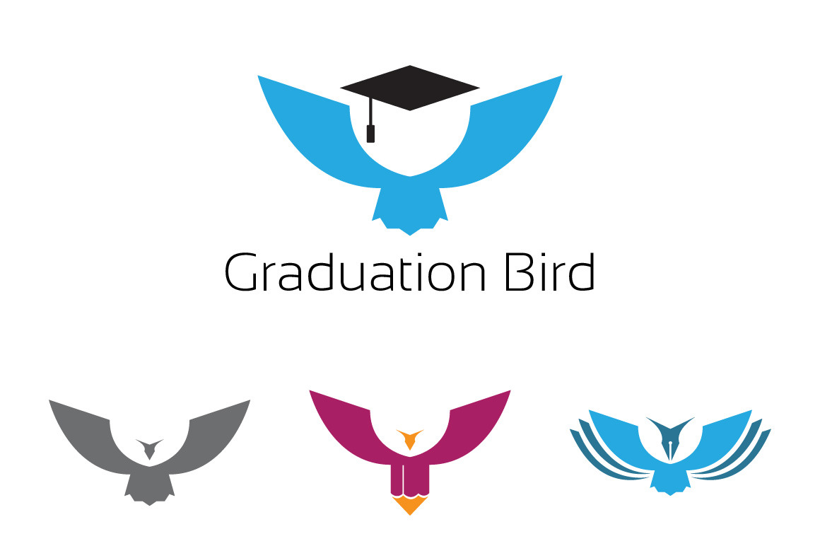 4 Simple Eagle Bird Education Logo, a Branding & Logo Template by ...