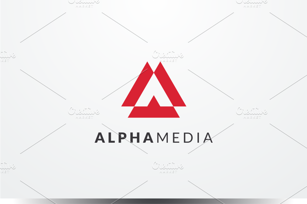 Alpha Media Logo, a Branding & Logo Template by yopie