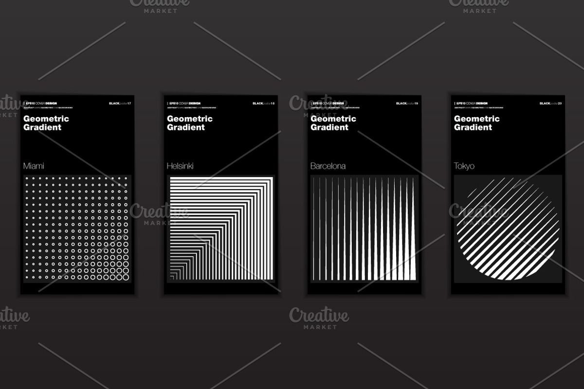 Geometric Gradient Shapes, a Background Graphic by karnofff