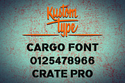Crate Pro Rounded Stencil, a Blackletter Font by Kustomtype