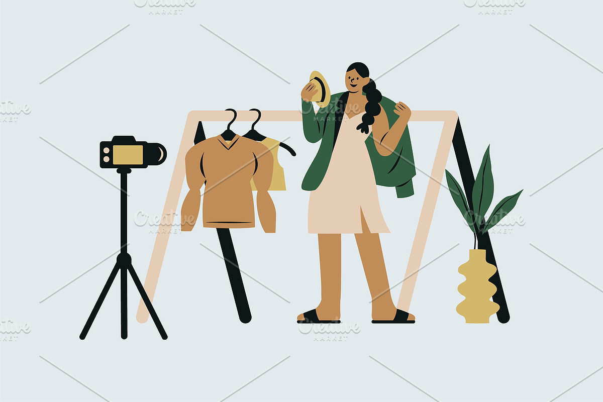 Influencer and Blogger Illustration