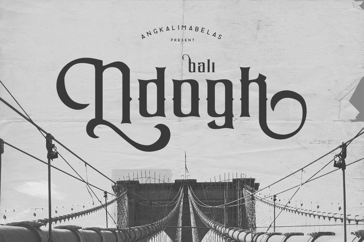 Ndogk, a Serif Font by Angkalimabelas