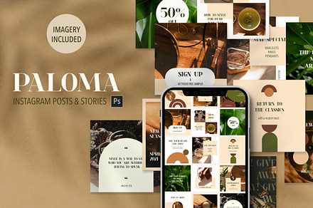 FLOW Instagram Tiles, a Social Media Template by Lum3n