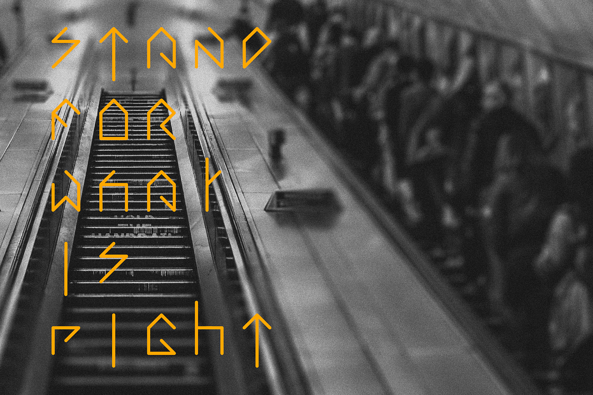 Urban style / subway inspired font