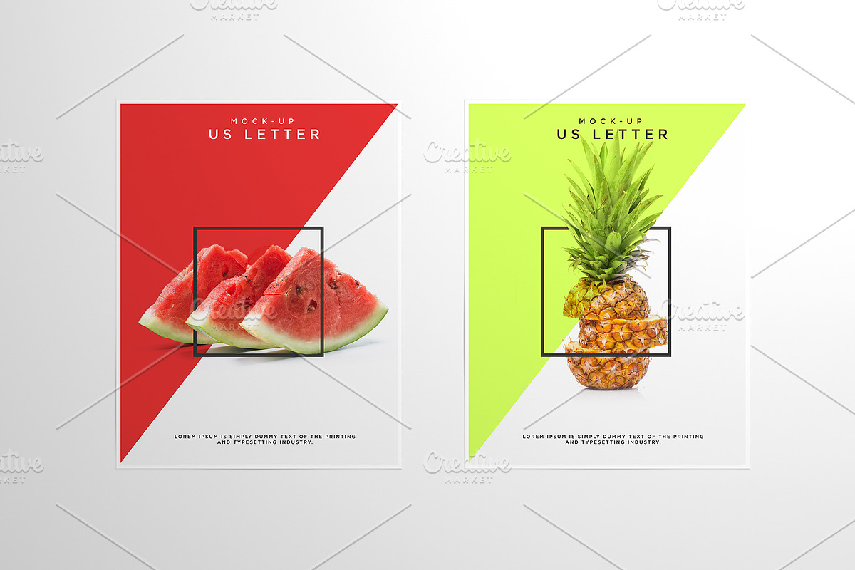 Us Letter Flyer Mockup, a Print Template by AlkStudio | Creative Market