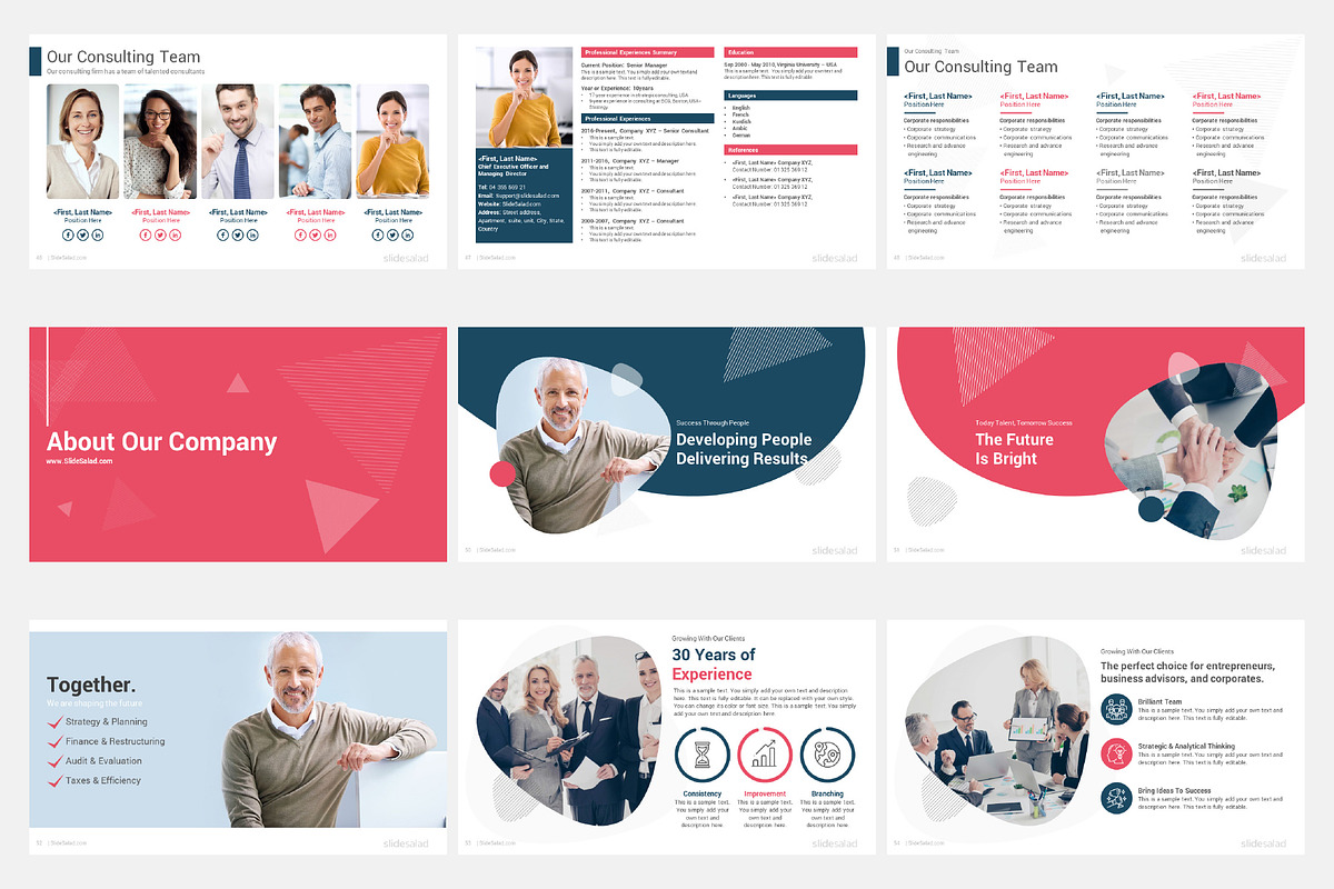 Consulting Proposal PowerPoint, a Presentation Template by SlideSalad ...